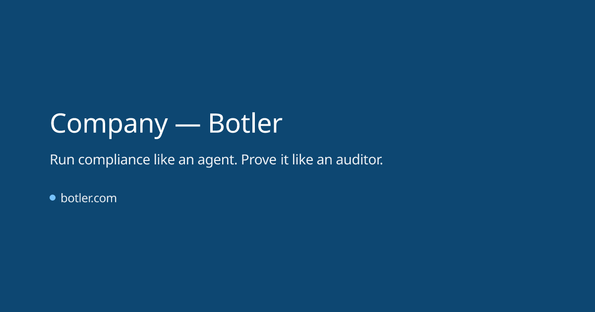 Company — Botler